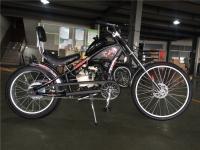 China 26 Inch Cruiser Motor Bike Bicycle with 4 Stroke Gas Motor Petrol Engine Kit V Brake for sale