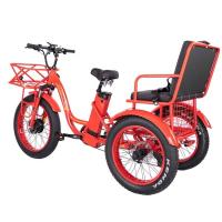 China 45KM/H Top Speed Electric Seat Tricycle with 750W Front Bafang Motor and 21AH Battery for sale