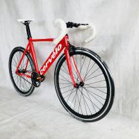 China 12KG 700C Single Speed Track Aluminum Frame Fixed Gear Bike with Carbon Fiber Fork for sale