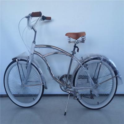 China 160kg Load Capacity Shimano Grip 26 Lowrider Complete Chrome Bike for Your for sale