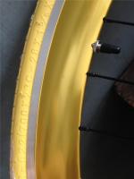 China Customized 700C Fixed Gear Bike Wheel Set with Pantone Color and 32-40H Spoke Hole for sale