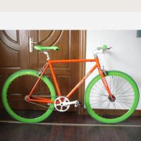 China Thickslick Tire 700C 45MM Aluminum Rim Single Speed Fixie Gear Bicycle with Steel Fork for sale