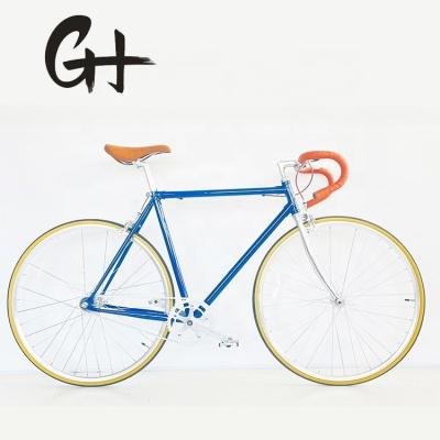 China CR-MO STEEL 4130 Lugged Frame Fork for Vintage Inner SRAM 2S Track Fixie Gear Bicycle for sale
