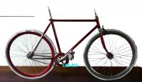 China 700C Lugged 4310 CR-MO Steel Frame Fork Vintage Single Speed Fixed Gear Road Bar Bike for sale