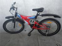 China Steel Frame 18 Speed Downhill MTB Cycle Full Dual Suspension Mountain Bike 24 for OEM for sale