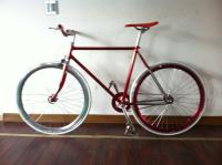China 700C Lugged 4310 CR-MO Steel Frame Fork Vintage Single Speed Fixed Gear Road Bar Bike for sale