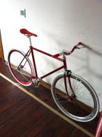 China 700C Lugged 4310 CR-MO Steel Frame Fork Vintage Single Speed Fixed Gear Road Bar Bike for sale
