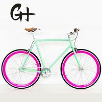 China 700C American CE CPSC Chinese Fixie Gear Single Speed Bike Length m 1.8 Steel Fork for sale