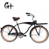China Single Speed Adult Coaster Brake Beach Cruiser Bike with Front Carrier and 26
