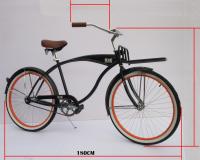 China Single Speed Adult Coaster Brake Beach Cruiser Bike with Front Carrier and 26