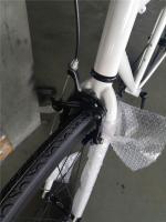 China Sleek white frame adult 700C single speed bicycle fixed gear bikes with coaster brake for sale