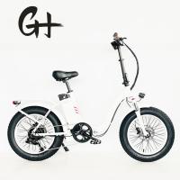 China High Speed 48V 1000W Fat Tire 4.0 Snow Tire Electric Folding Bike with Shimano 7 Speeds for sale