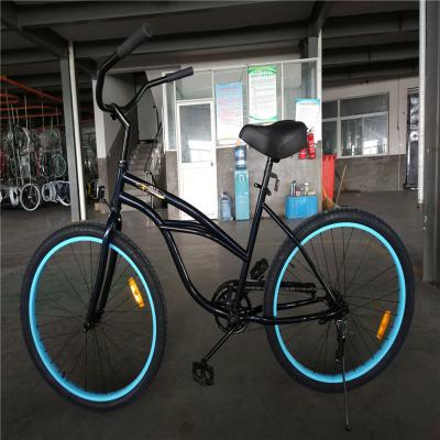 China 26 Inch Custom Stretch Single Speed Foot Brake Beach Cruiser Bike with Ordinary Pedal for sale