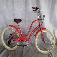 China 26 Inch Custom Stretch Single Speed Foot Brake Beach Cruiser Bike with Ordinary Pedal for sale