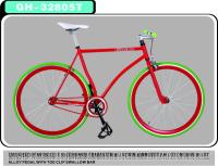 China Affordable RED MIX BULE Colorful Fixed Gear Bike Fixie Bicycle with Steel Stem 10kg for sale