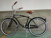 China Single Speed 26inch Men Beach Cruiser Bike with Hi-Ten Steel Frame and Aluminum Rim for sale