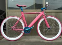 China 700C Fixed Gear Bike with Front Caliper Brake Aluminium Alloy Frame and Single Speed for sale