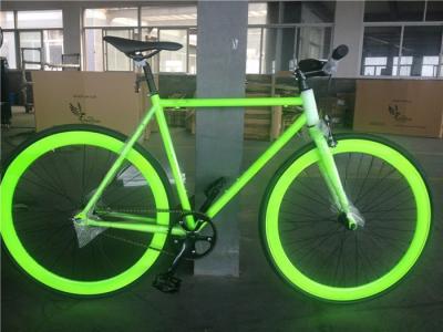 China Steel Frame 700C Fixed Gear Bike Glow in Dark Fixie Gear Bicycle Fix Gear Road Bike for sale
