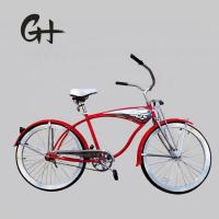 China 17kg 26inch 68Spokes Rim Sliver color CP frame Chrome paint single speed OEM/ODM men front spring fork beach cruiser bicycle for sale