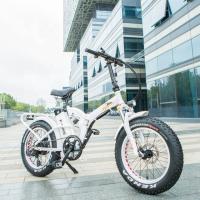 China 48V 21ah Lithium Battery CE Certified 1000W 50KM/H Big Snow Fat Tire Electric Folding Bike Full Suspension for sale