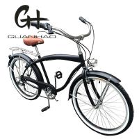 China 17kg Lightweight 26inch Hard Frame Non-rear Damper 7 Speeds Men Beach Cruiser Bikes for sale