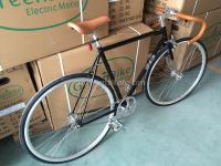 China 700C Single Speed Fixed Gear Bike with R Caliper Brake Vintage Drop Bar Fixie Bicycle for sale