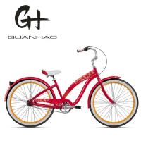 China Beautiful Women Beach Cruiser Bicycle with Inner Water Sticker 26inch 3 Speed OEM/ODM for sale