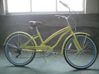 China Beautiful Women Beach Cruiser Bicycle with Inner Water Sticker 26inch 3 Speed OEM/ODM for sale