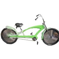 China Aluminum Alloy Rim 24inch 3.0 Tire Disc Brake Long Chopper Beach Cruiser Bike OEM/ODM for sale