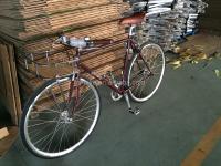 China Retro Fixed Gear Bike Bicycle with Front Carrier Inner 3 Speed Road Bike To Be Ordered for sale