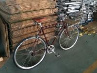China Retro Fixed Gear Bike Bicycle with Front Carrier Inner 3 Speed Road Bike To Be Ordered for sale