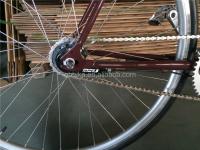 China Retro Fixed Gear Bike Bicycle with Front Carrier Inner 3 Speed Road Bike To Be Ordered for sale