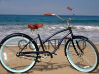 China CE and ISO 9001 Accredited Steel Fork Beach Cruiser Bike with Gloss Weight of 19kg for sale