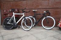 China Single Speed Bicycle 700c Fixie Bike with KMC Chain and Gross Weight 13kg for sale