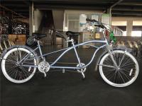China OEM 26 Inch Adults Tandem Beach Cruiser Bike with 1.8m Length and 300kg Load Capacity for sale