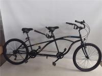 China OEM 26 Inch Adults Tandem Beach Cruiser Bike with 1.8m Length and 300kg Load Capacity for sale