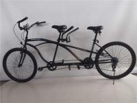 China OEM 26 Inch Adults Tandem Beach Cruiser Bike with 1.8m Length and 300kg Load Capacity for sale