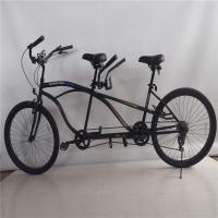China Steel Fork 18 Speed Tandem Cruiser Bike for 2 Adults 26 Inch Leisure Tandem Bicycle for sale