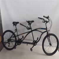 China Steel Fork 18 Speed Tandem Cruiser Bike for 2 Adults 26 Inch Leisure Tandem Bicycle for sale