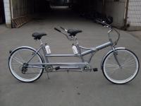 China Steel Fork 18 Speed Tandem Cruiser Bike for 2 Adults 26 Inch Leisure Tandem Bicycle for sale