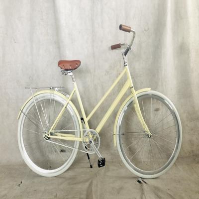 China Single Speed Bicycle Classic City Cruiser Bike Women Step Through Lady Bikes 1.8m Long for sale