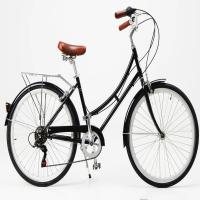 China Single Speed Bicycle Classic City Cruiser Bike Women Step Through Lady Bikes 1.8m Long for sale