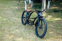 China 24 Inch Red Color Long Chopper Cruiser Bike with 24*3.0 Tire and Aluminum Alloy Rim for sale
