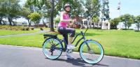 China Power Supply Lithium Battery 48V 14AH Electric Beach Cruiser Bicycle for Women Adults for sale