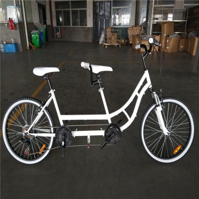 China Aluminum Rim 24 Inch Double Seater Tandem Bike for Family Touring and Sightseeing for sale