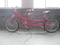 China 24inch Shimano 7 speeds OEM CE Steel tandem two people Bicycle with Fork Suspension for sale
