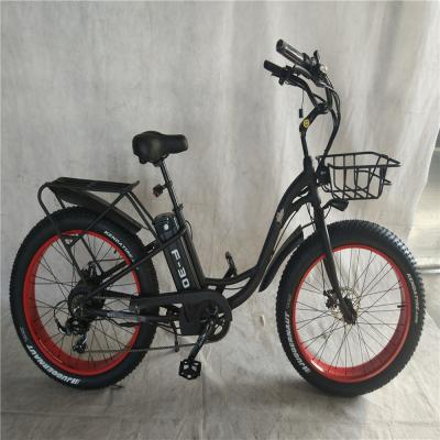 China 48V Voltage Adult Hybrid Electric Fat Tire Bike 2024 Step Thru Model 31 60 km Range for sale