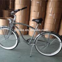 China 1.8m Length 160kg Load Capacity 26 Inch Chrome Single Speed Men's Beach Cruiser Bicycle for sale
