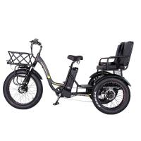 China Lightweight Aluminum Frame Electric Tricycle 48V 750W 21AH 50KM/H for Adult Passenger for sale