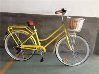 China 15KG Women's Step Through Bicycle LADIES CLASSIC 7-SPEED BIKE with Two Baskets Design for sale